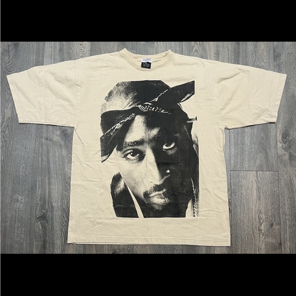 Vintage | Shirts | Rare Vintage Tupac 2pac Big Face Rap Tee | Poshmark